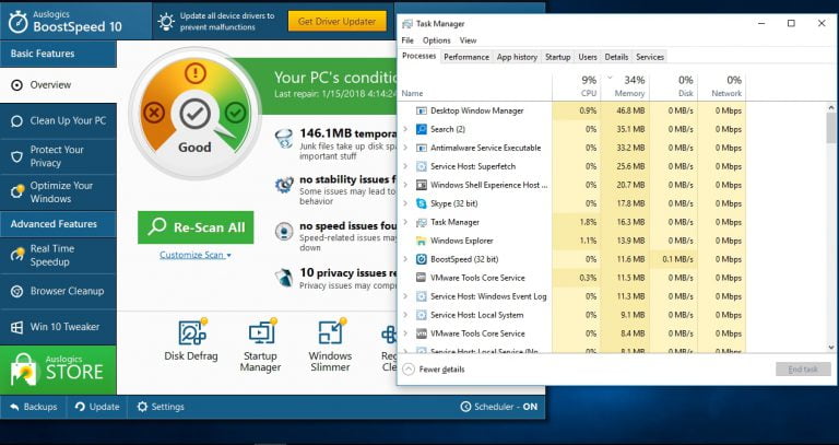 Fixing 100% Disk Usage on Windows 10 — Auslogics Blog