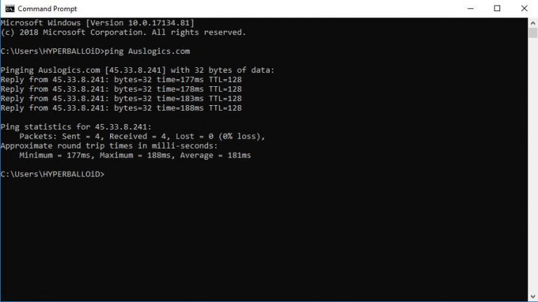 How To Use The Ping Command On Windows To Test The Network — Auslogics Blog