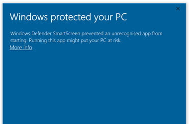 Any way around the Windows SmartScreen Warning? | GameMaker Community