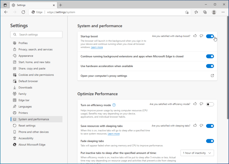 How to Set up Startup Boost in Microsoft Edge — Auslogics Blog