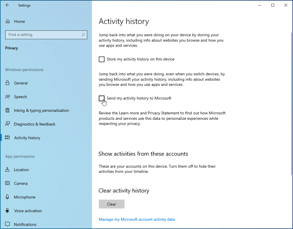 How to Manage Collecting Activity History in Windows 10? — Auslogics Blog