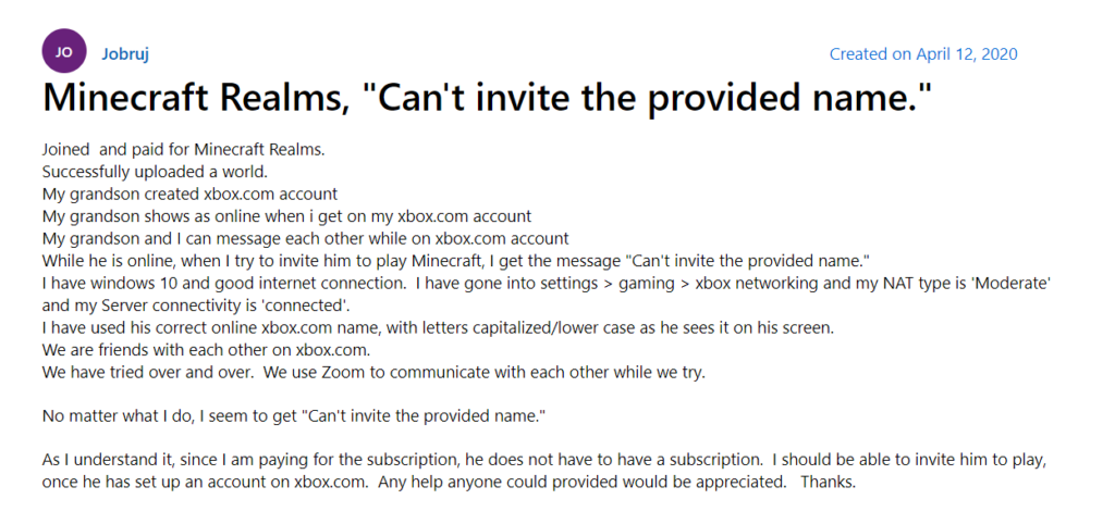 Fix Minecraft Realms Could Not Invite the Provided Name Issue ...