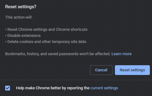 How to completely reset the Google Chrome browser to its default ...