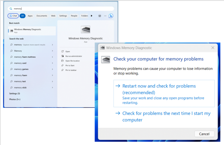 Hardware Problems Detected by Windows Memory Diagnostic Tool ...