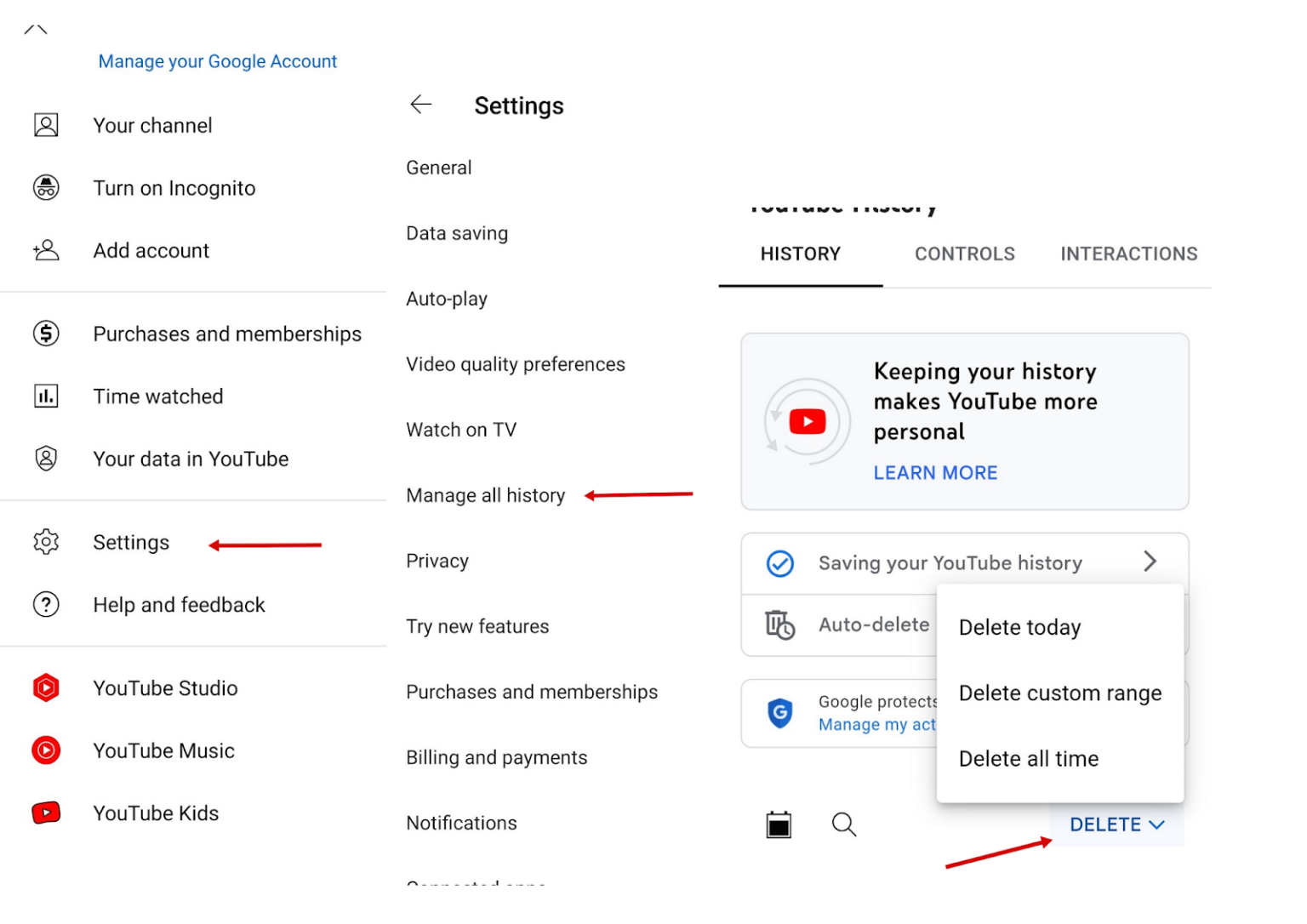 How to Clear YouTube Search and Watch History: Mobile and Desktop ...